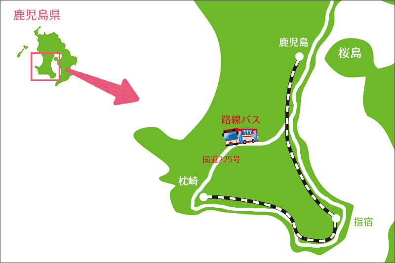 鹿児島の地図
